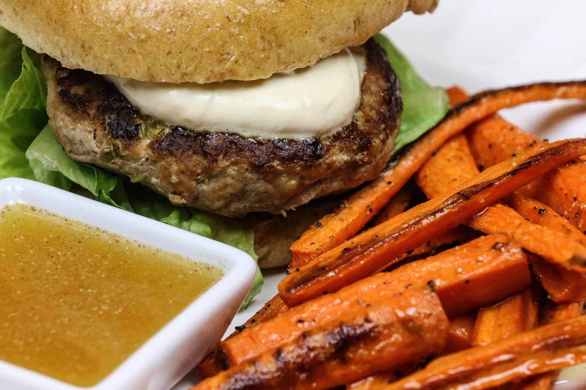 Sesame Chicken Burgers - Kate's Plate