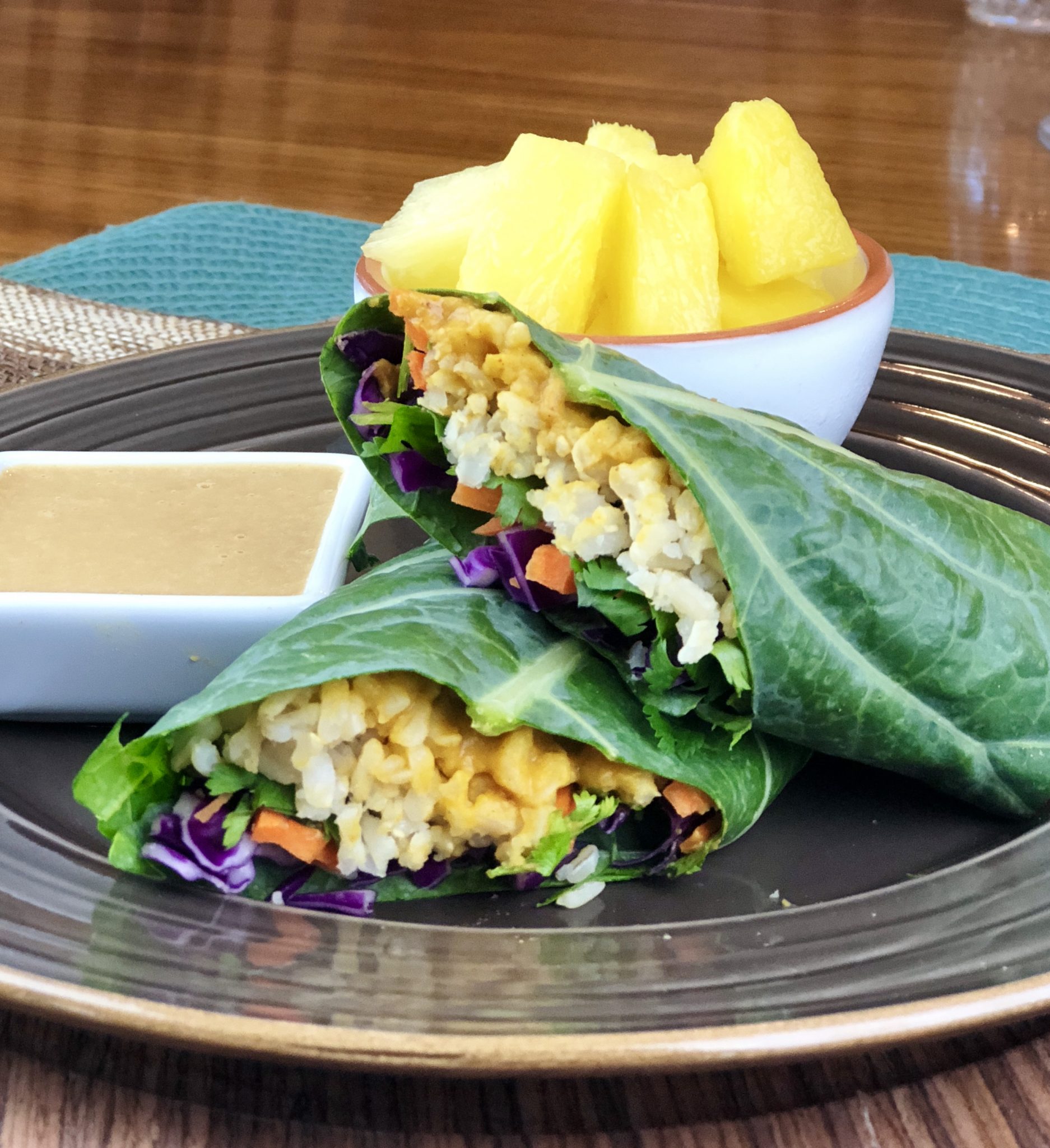 Rainbow Collard Wraps - Kate's Plate