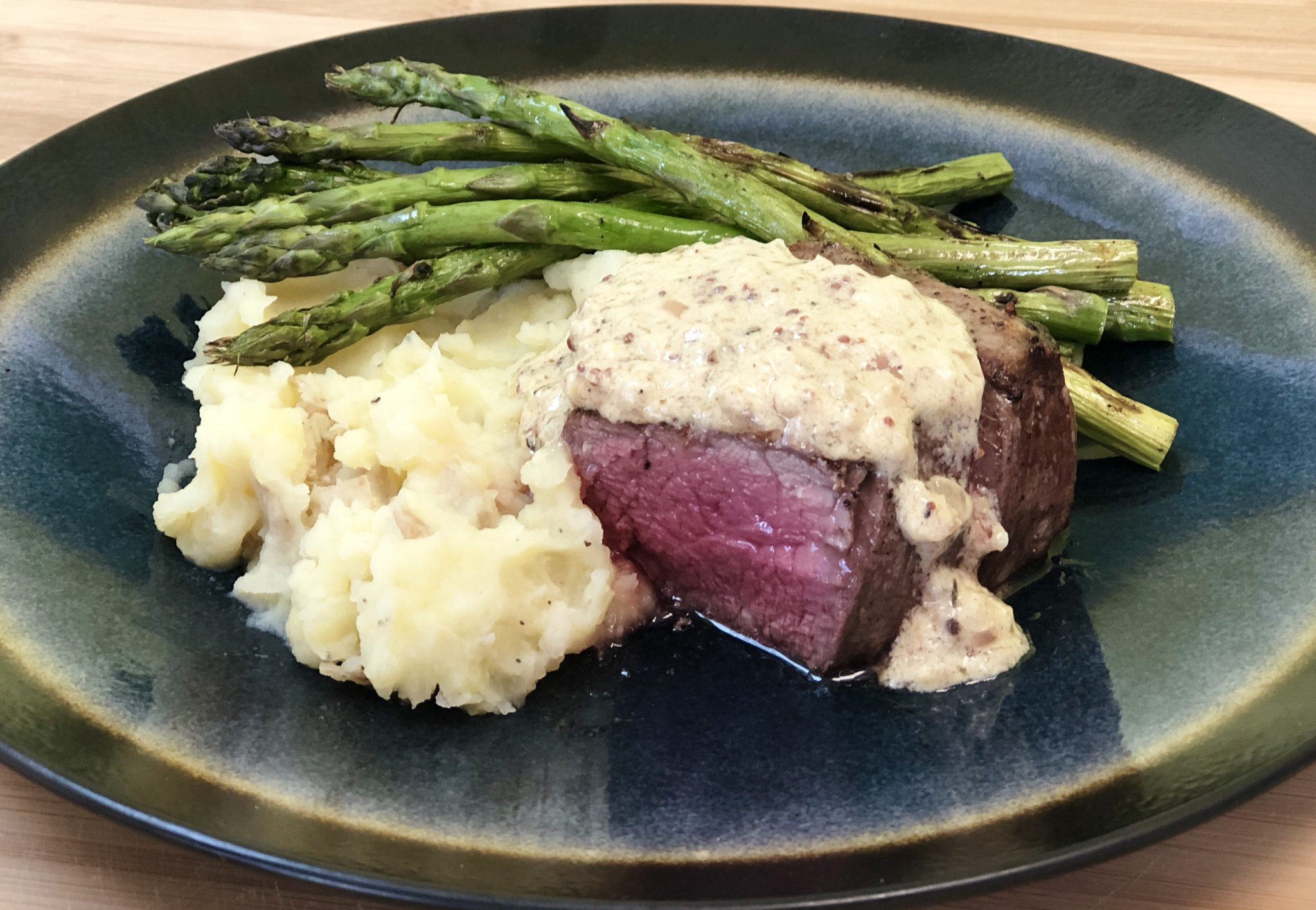 Filet Mignon with Dijon Sauce - Kate's Plate