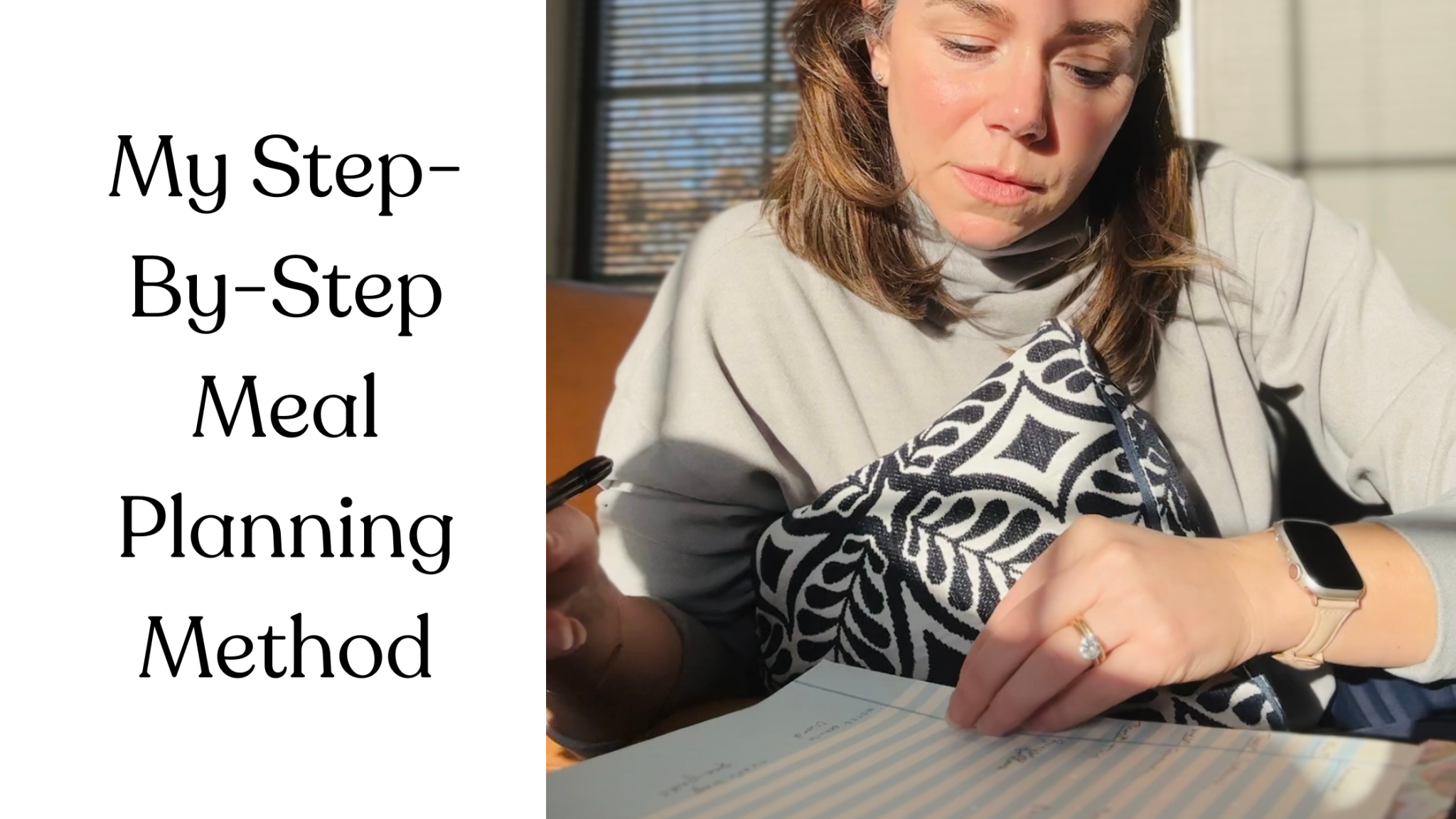 My Step-By-Step Meal Planning Method - Kate's Plate